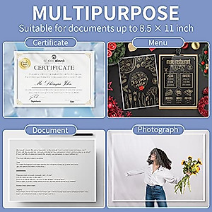 Laminating Sheets, PANDRI 200 Pack Thermal Laminator Pouches Holds 8.5 x 11 Inch, 3 Mil Clear Laminator Paper 9 x 11.5 Inch, Letter Size