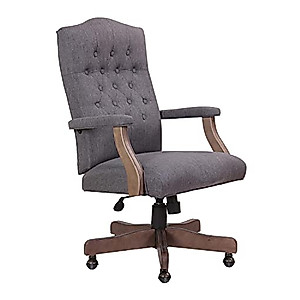 Boss Office Products Executive Commercial Swivel Chair, Slate Grey