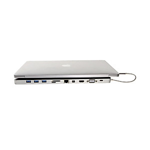 USB C PD Docking Station w/Multi-Port USB 3.1 Hub & Display Aluminum