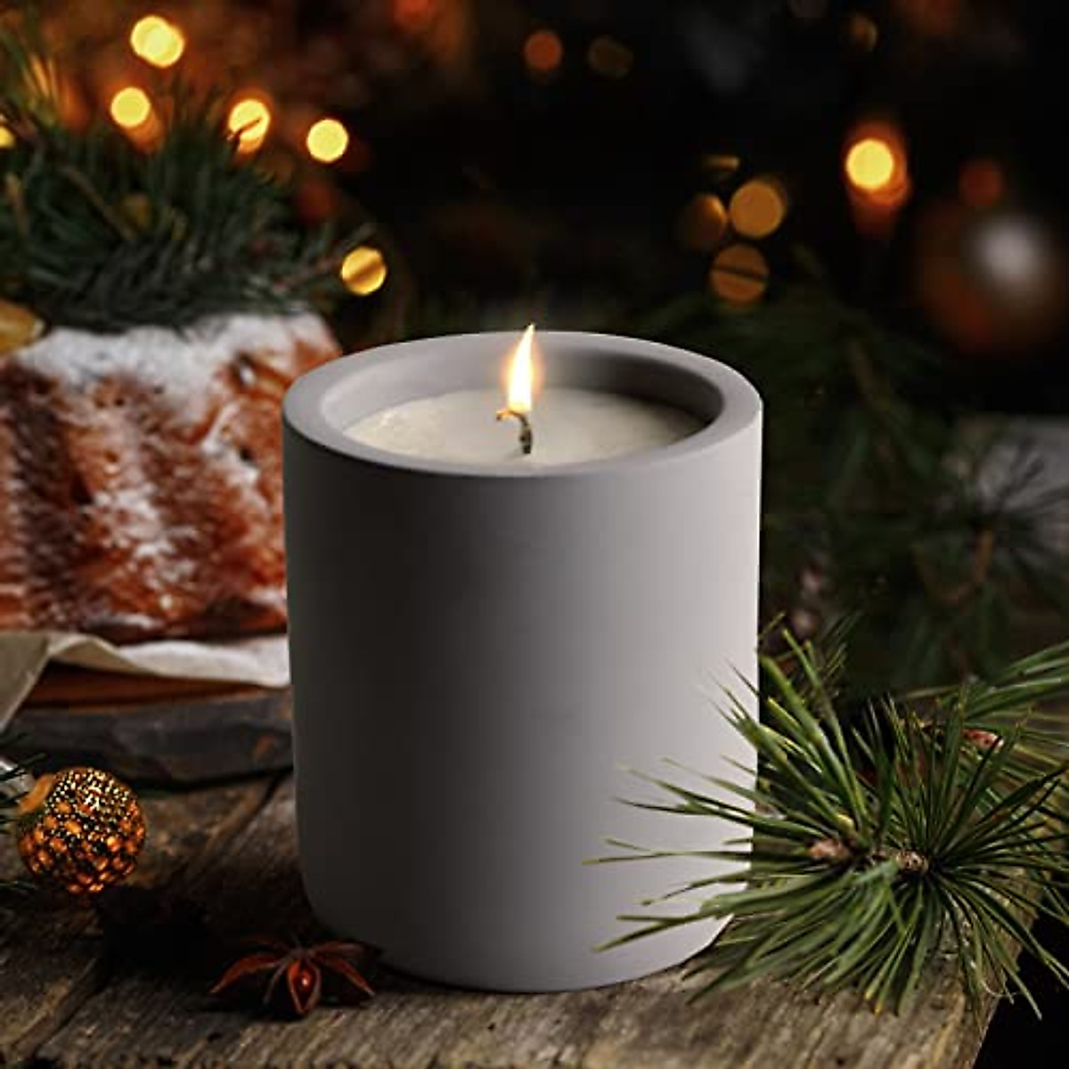 Lumin Pine Candle - Soy Candles for Home Decor Infused with Essential Oils - Pine Scented Candles - Birthday Gifts for Both Women and Man, Aromatherapy Extra Large Candle 120 Hr+, 25 oz