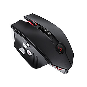 ZL50 Sniper Edition Laser Wired Gaming Mouse - 11 Programmable Buttons - Light Strike Optical Switches and Wheel - X'Glide Mouse Feet - Adjustable 8200 CPI/DPI - Wired USB Black