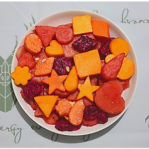 YXCLIFE Mini Cookie Cutters Set - 30Pcs Small Heart Star Flower Round Square Hexagon Oval Diamond Shapes Cookie Cutters, Polymer Clay Cutters for Kids, Geometric Set for Biscuit Cutter, Fruit Cutter