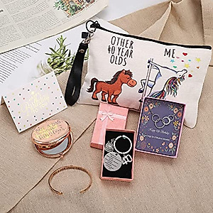 40th Birthday Gifts Women, 9 Special Unique Funny Happy Humorous Gifts for Women Tuning 40, Wife, Mom, Sister, Friends, Coworker, 40th Bday Gifts Women