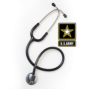 U.S. Army Cardiology Stethoscope Single Head for Medical and Clinical Use - 27 inch
