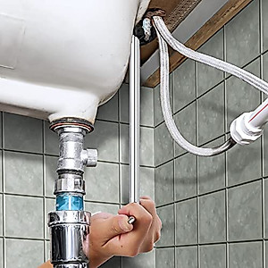 DURATECH 11-Inch Basin Wrench, Sink Wrench, Adjustable 3/8'' to 1-1/4'' Capacity Upgrade Jaw, for Tight Space