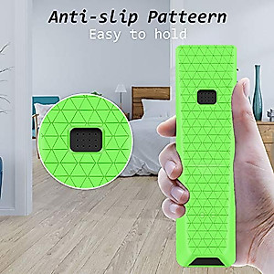 Remote Case Covers Holder for Xfinity Remote Control,Silicone Protective Case Skin for XFinity Comcast XR15 Voice Control Remote,[Thicken Layer] Shock-Absorption Bumper Remote Back Covers-Glowgreen