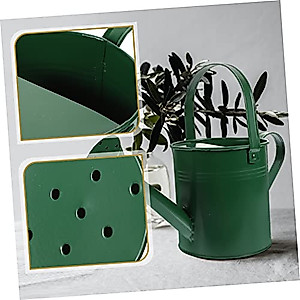 Yardwe Watering can Iron Watering Kettle misting Plant Mister Garden Planting Tool Plant Iron Watering Pot Double Handled Watering Pot Watering Flower Kids Tools Shower Head Metal Child