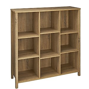 ClosetMaid 16056 Premium Adjustable 9-Cube Organizer, Weathered Oak