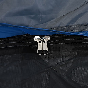 Outsunny Camping Tents 4 Person Pop Up Tent Quick Setup Automatic Hydraulic Family Travel Tent w/Windows, Doors Carry Bag Included, Blue