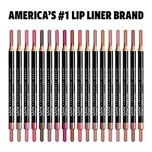 NYX PROFESSIONAL MAKEUP Slim Lip Pencil, Long-Lasting Creamy Lip Liner - Beige