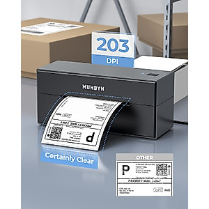 MUNBYN Wi-Fi Thermal Label Printer, 129S Wireless High Speed 4x6 Shipping Label Printer for Small Business & Package, Multi-Task Printing Printer Widely Used for Etsy, Ebay, Shopify, USPS