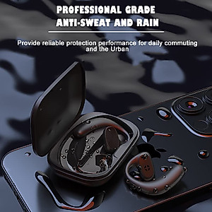 Houlyn Open Ear Headphones Wireless Bluetooth Bone Conducting Earbuds with Earhooks Sports Workout Running Earbuds with Charging Case Waterproof Open Ear Earbuds Built in Mic