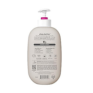 eos Shea Better Body Lotion- Coconut Waters, 24-Hour Moisture Skin Care, Lightweight & Non-Greasy, Made with Natural Shea, Vegan, 16 fl oz