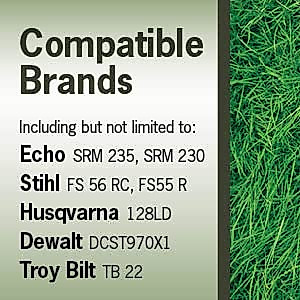 Terre Products - Residential Grade 065 Trimmer Line Square, 1 lb. Quality Weed Wacker String, Line Length 564 ft. or 172m, Weed Eater String Size .065 in. or 1.65mm