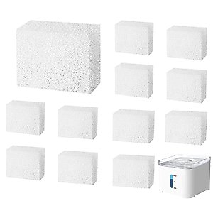 Pet Replacement Sponge Filters for 67oz/ 2L Pet Water Fountain Cat Water Foam Filter Dog Drinking Water Sponge Foam Filters for Pet Dog Cat Fountain (12)