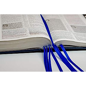 The Patented XactoPage Multi Page Marker Featuring 8 Satin Ribbons (Royal Blue)