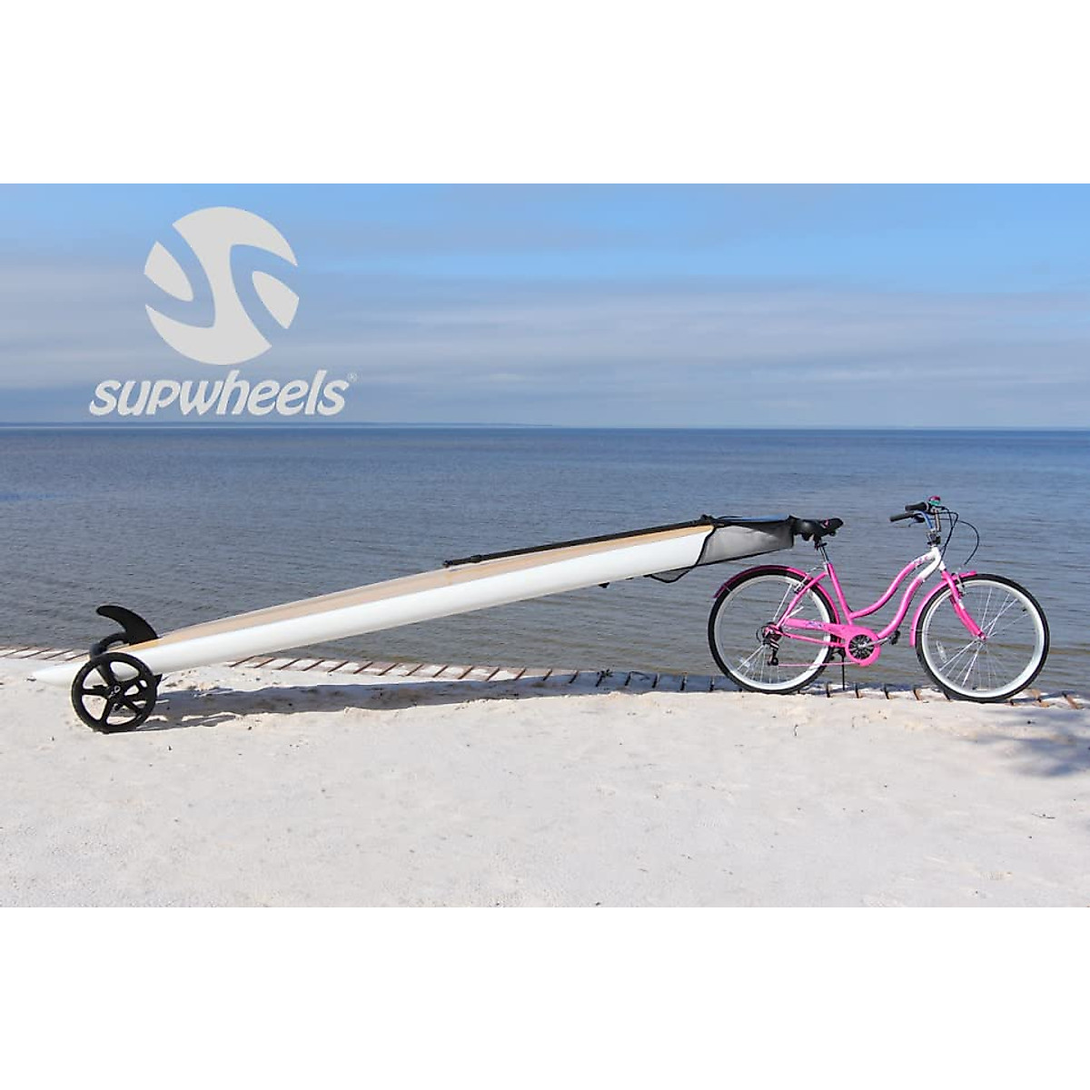 SUP Wheels | Walk or Bike Bundle | Wheel Carry + Bike Strap Handle Combo