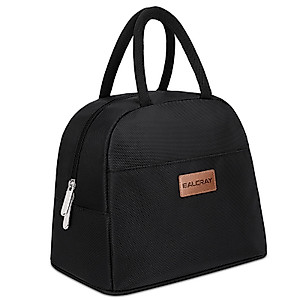 BALORAY Lunch Bag Women Men, Double Deck Lunch Box Insulated Lunch Bag for Adults Work Office Picnic, Leakproof Cooler Bag with Adjustable Shoulder Strap