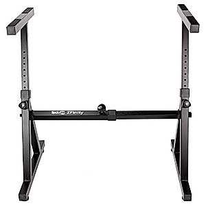 RockJam Z Style Adjustable and Portable Heavy Duty Music (Fits 54-88 Key Electric Pianos) Electronic Keyboard Stand (RJZZ363)