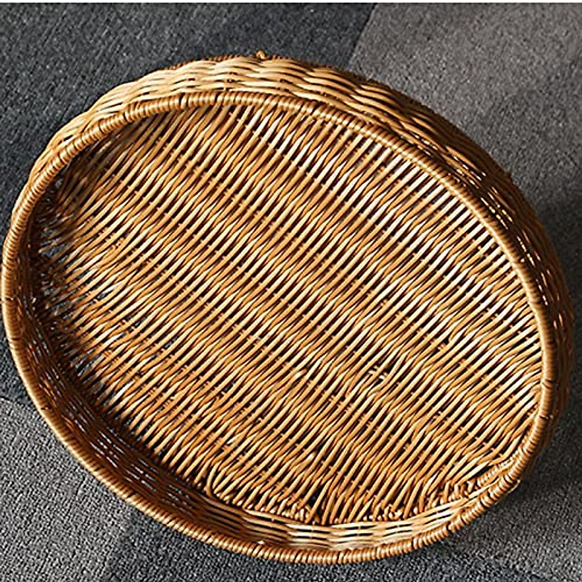 Serving Trays Serving Trays Round Trays Fruit Trays Multipurpose Trays Perfect for Coffee Tables Kitchen Restaurant Serving Food Home Decor Elegant Decorative Tray (Size : A)