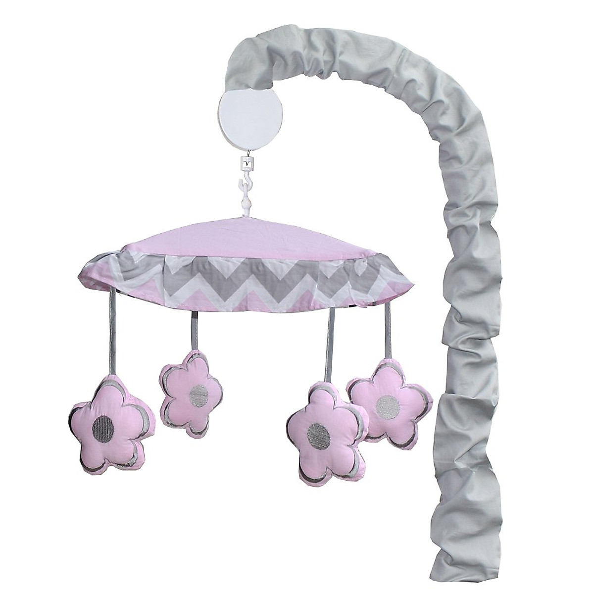 BabyFad Pink Chevron Zig Zag 9 Piece Baby Crib Bedding Set 100% Cotton