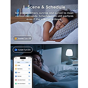 meross Smart LED Light Bulb, Smart WiFi LED Bulbs Compatible with Apple HomeKit, Siri, Alexa, Google Home & SmartThings, Dimmable E26 Multicolor 2700K-6500K RGBWW, 900 Lumens 60W Equivalent, 2 Pack