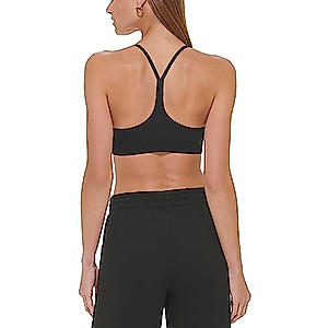 DKNY Women's Support Yoga Spaghetti Strap Everyday Bra, Black, Medium