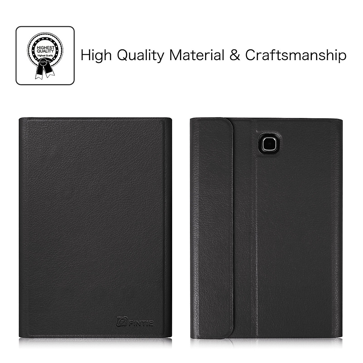 Fintie Keyboard Case for Samsung Galaxy Tab E 8.0 (Model SM-T378/T375/T377), Slim Lightweight Stand Cover with Magnetically Detachable Bluetooth Keyboard, Black