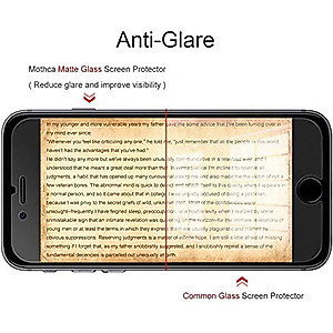 Mothca Matte Glass Screen Protector for iPhone SE 2020/2022 Anti-Glare & Anti-Fingerprint 9H HD Clear Tempered Glass Film for iPhone SE 2nd/3rd Generation Smooth as Silk