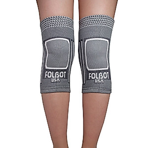 Knee Support Brace Pair for Women Men - Knee Compression Sleeve for arthritis Knee Pain Recovery Running Sports Athletic Injuries Two Pieces