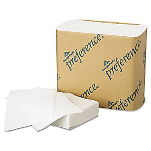 Georgia Pacific 10101 Singlefold Interfolded Bathroom Tissue, White, 400 Sheet/Box, 60/Carton