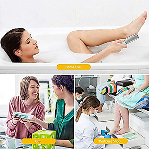 Pedicure Foot File Tools Kit - Professional Feet Corns Callus Remover Shaver Hard Dead Skin Removal Double-sided Home Professional Wet Dry Use Best Gift for Family Friends Men Women Foot Care Set
