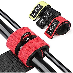 DONQL Fishing Belt Fishing Rod Ties Stretchy Rod Straps Fishing Rod Belt Holders for Casting Rods (3Colors,6Pcs) (3 Colors)