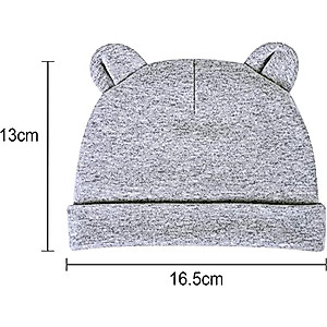 TRENSOM Newborn Hats for Boys Girls Infant Beanie Baby Boy Hats Baby Girl Hats 0-6 Months, Newborn Beanie Preemie Hats Bears Beanie Newborn Caps