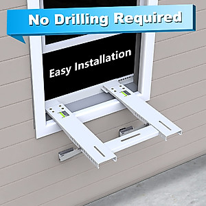 Air Jade Window Air Conditioner Bracket, Drill-Less Window AC Support Heavy Duty, Easy Installation No Drilling Required, Up to 200 lbs
