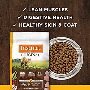 Instinct Original Grain Free Recipe with Real Chicken Natural Dry Cat Food, 11 lb. Bag