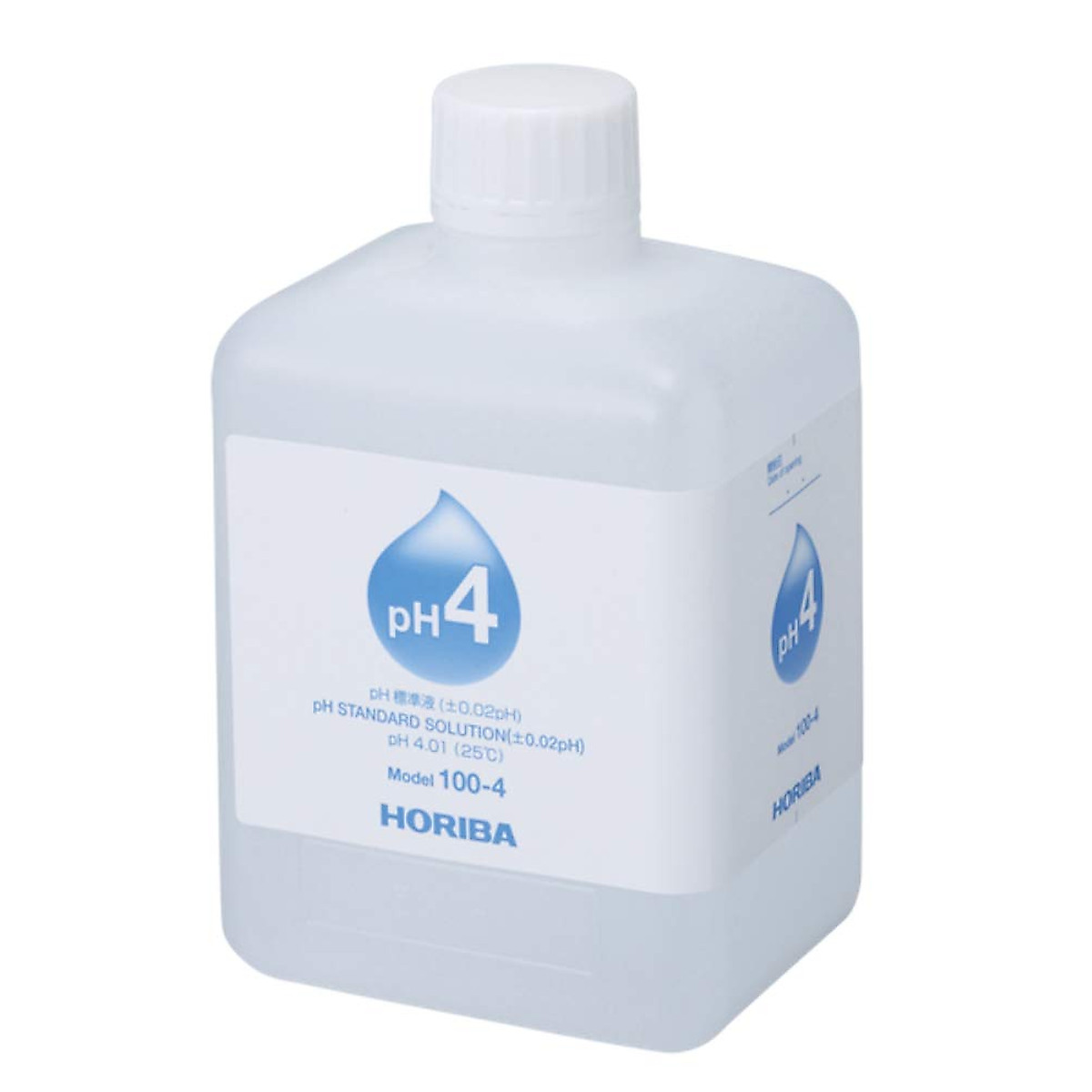 HORIBA 100-4 pH 4 Standard Solution +/- 0.02 pH (pH 4.01 @ 25° C) - 500mL Bottle