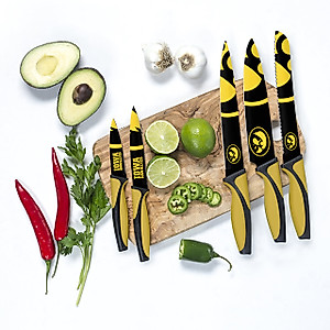NCAA Iowa Hawkeyes 5-Piece Kitchen Knife Set