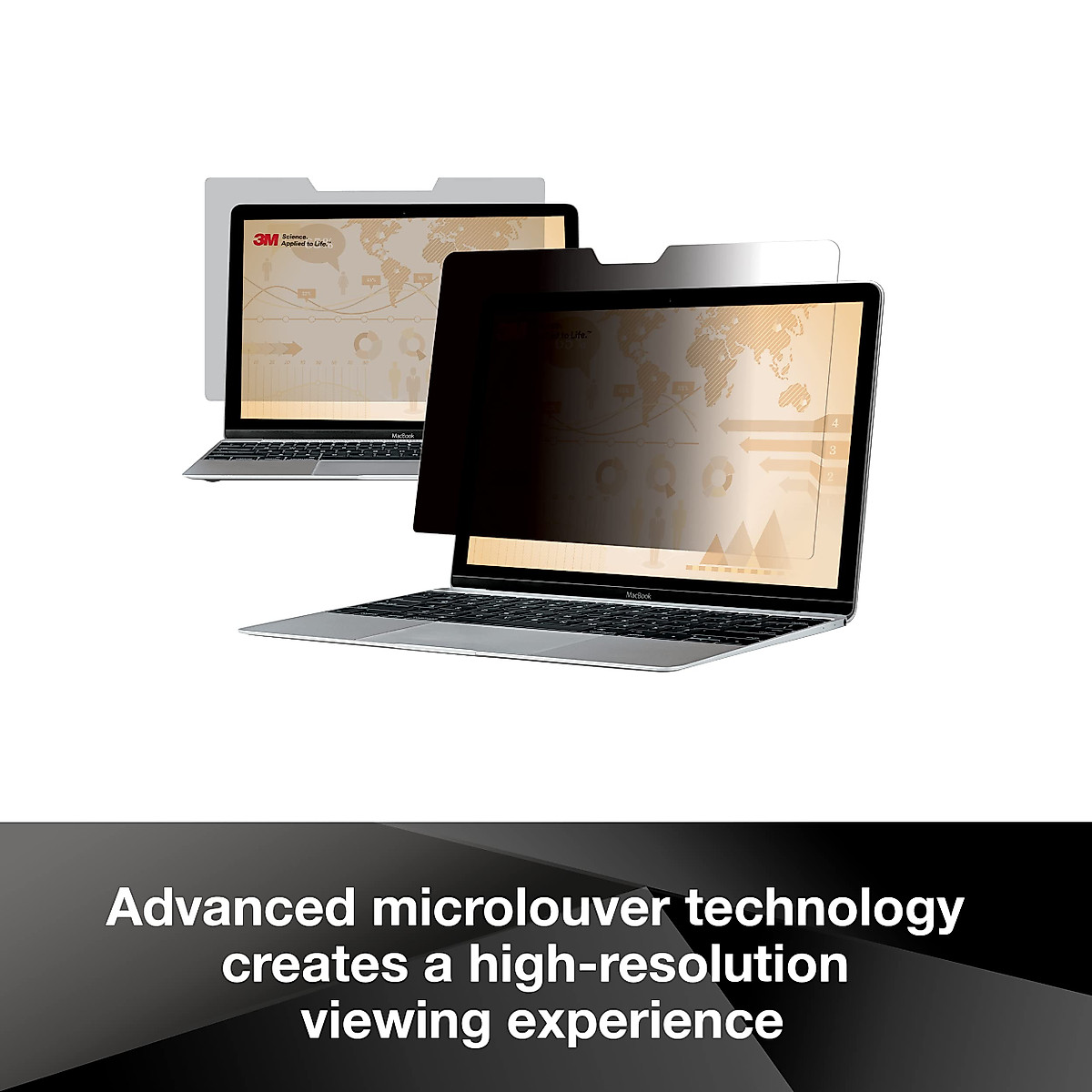 3M Privacy Filter for 11.6" Widescreen Laptop (PF116W9B) , Black