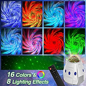 Star Projector Space Capsule Galaxy Projector Skylight with Bluetooth Speaker, Galaxy Night Lights for Kids Bedroom Gaming Room Decor Birthday Christmas Decorations Galaxy Light Gift