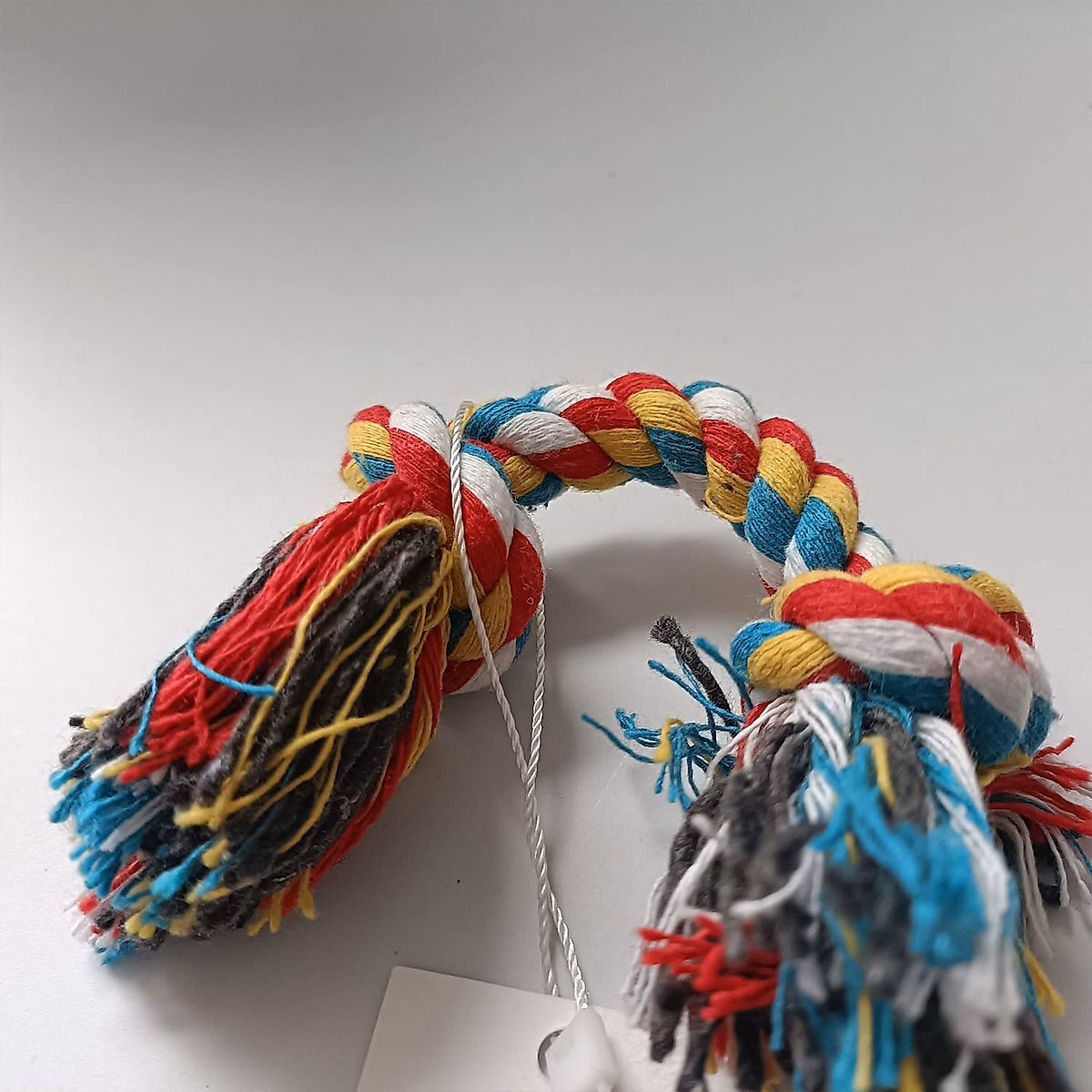 ZXXSFM-Dog toys - Dog Rope Knot Molar Bite Resistant Double Knot Cotton Rope Toy for Teeth Cleaning