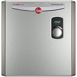Rheem 240V 3 Heating Chambers RTEX-27 Residential Tankless Water Heater, Gray