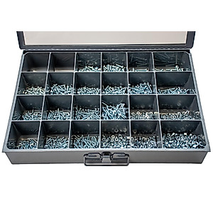 Machine Screw Assortment Kit Includes Phillips Bits-2,410 Piece Phillips Pan Head