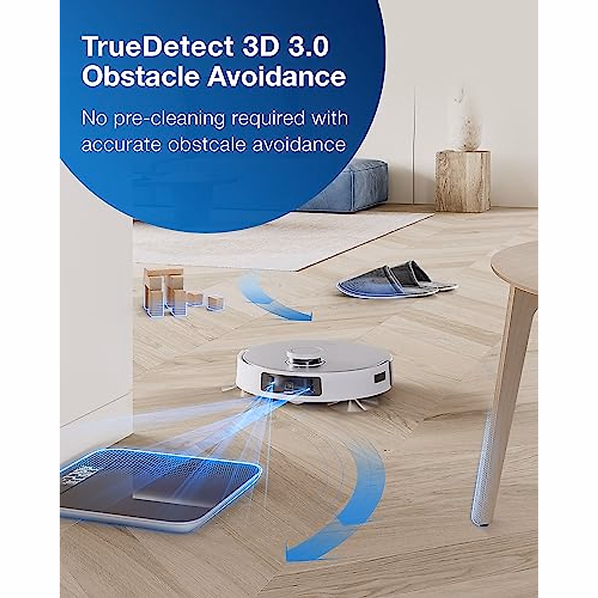 ECOVACS DEEBOT T20 Omni Robot Vacuum and Mop, Hot Water Mop Washing, Self-Emptying, Hot Air Drying, 6000Pa Suction, OZMO Turbo Spinning Mop with Auto Mop Lift, Obstacle Avoidance, YIKO Voice Assistant