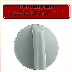 2 Pcs WP12X10002 Air Conditioner Control Knob Replacement Part - Compatible with Some GE Room Window Air Conditioner Replaces for WP12X10002
