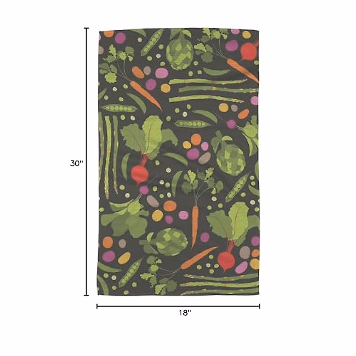 GEOMETRY Kitchen Tea Towel - Quick Dry Microfiber Cloth Dish Towels for Kitchen Drying - Premium Quick Dry Towel (Spring Sprout, 1-Pack)