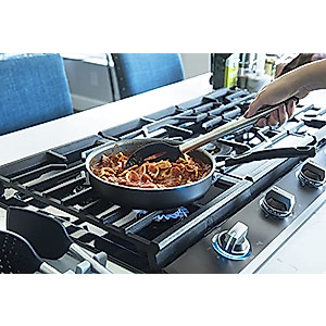 Simply Served Professional Turner and Slotted Spoon, Standard, Black