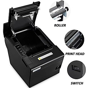 pos kithcen printer,80mm Restaurant Auto cutter wireless android thermal receipt bill ticket printer for small business,Compatible with android/WINDOWS,NOT for ios/ipad/MAC(Bluetooth+LAN/Ethernet+USB)
