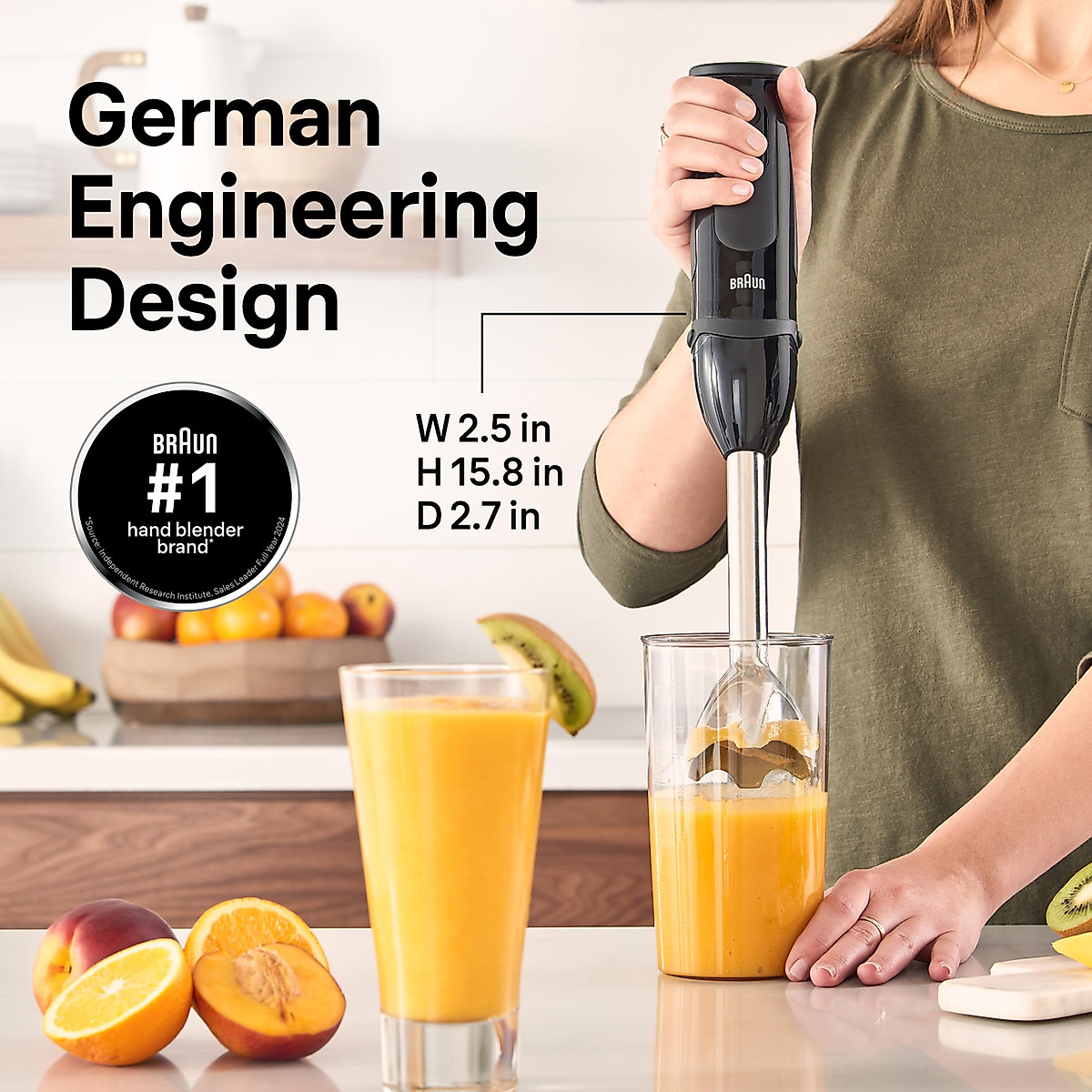 Braun MQ5025 Hand Blender Multiquick Vario, MQ5025, Black