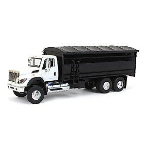 International Harvester 1/64 White & Black International Workstar Grain Truck with Tandem Axle 51422-A